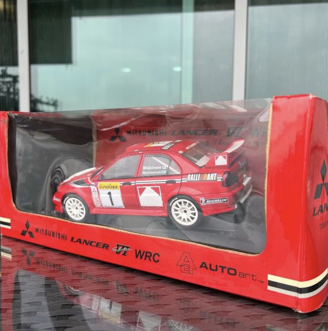 Autoart Mitusbishi Lancer Evolution VI TME WRC 1/18, Hobbies & Toys, Toys & Games on Carousell