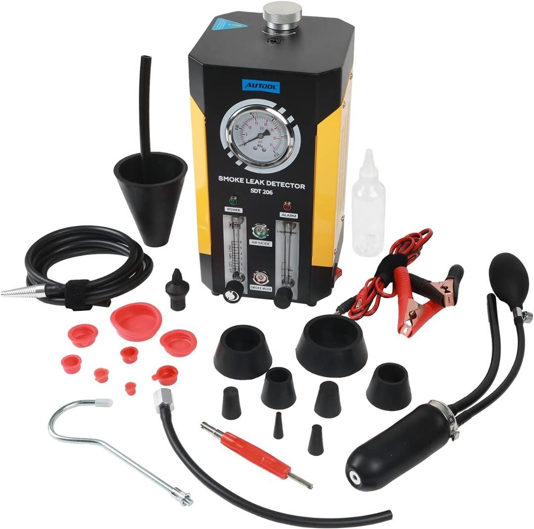 AUTOOL SDT206 Automotive Smoke Machine EVAP Leakage Detector 12V Car ...