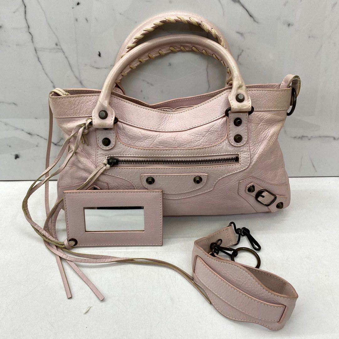 BALENCIAGA 103208 PINK FIRST REGULAR 2 WAY BAG 227035742 -, Women's ...