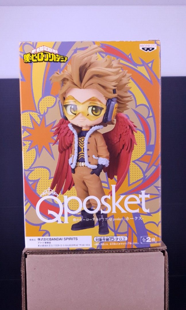 BANDAI QPosket :My Hero Academia - Hawks (Ver. A), Hobbies & Toys, Toys ...