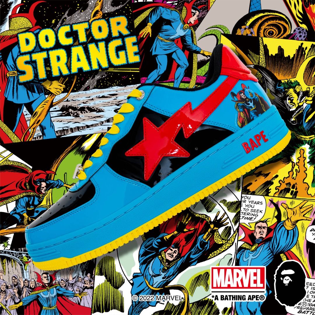 Bape x Marvel Bape sta Venom Spiderman Dr Strange, Men's Fashion ...