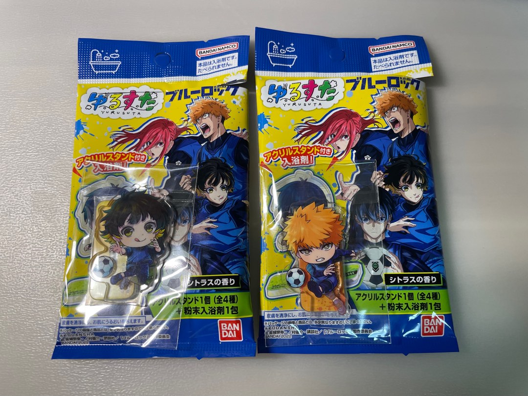Bluelock stands bachira/kunigami with bath powder, Hobbies & Toys ...