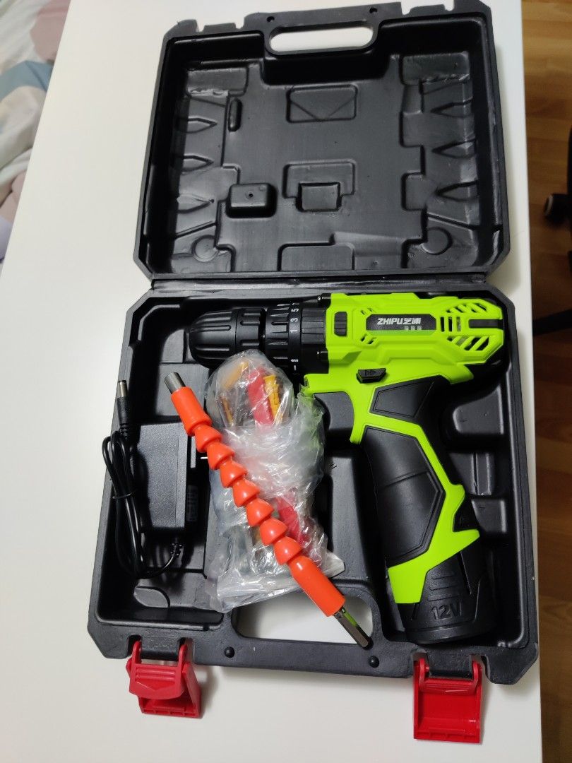 BNIB cordless drill gun, Furniture & Home Living, Home Improvement ...