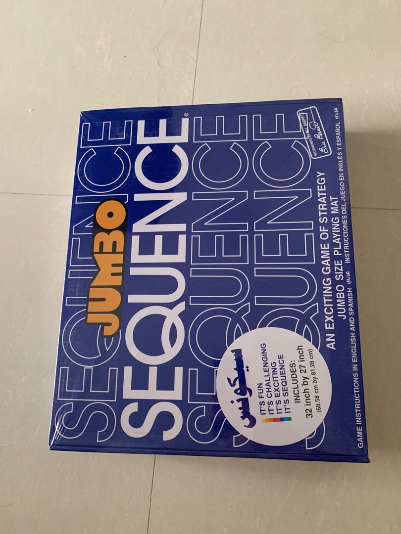 BNIB Sequence Jumbo, Hobbies & Toys, Toys & Games on Carousell