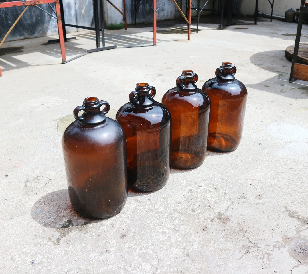 Botol Lawas/Botol Jadul Bekas Apotek/Botol Antik Kuping Dua, Antik ...