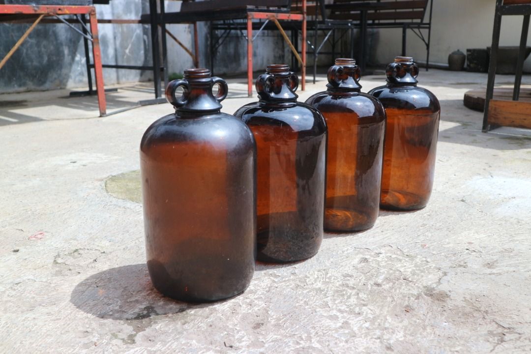 Botol Lawas/Botol Jadul Bekas Apotek/Botol Antik Kuping Dua, Antik ...