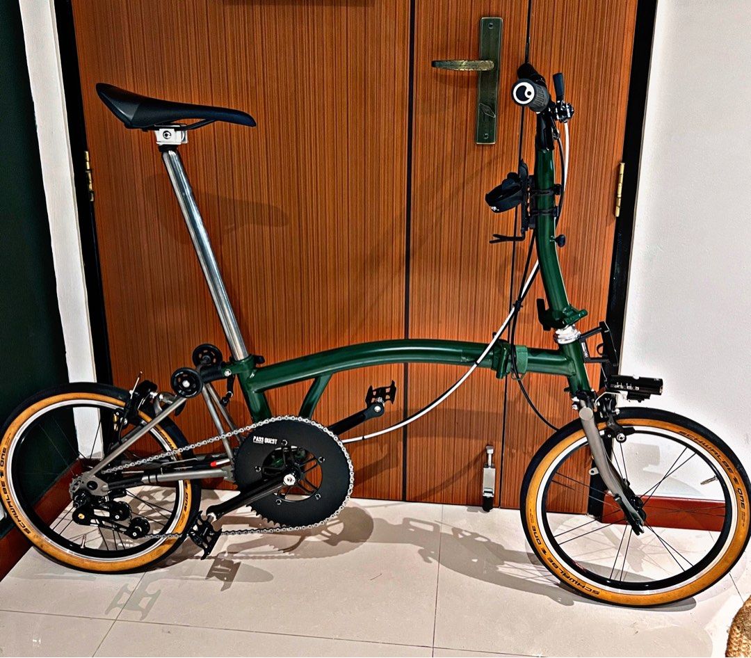 Brompton Superlight Racing Green M3EX, Sports Equipment, Bicycles ...