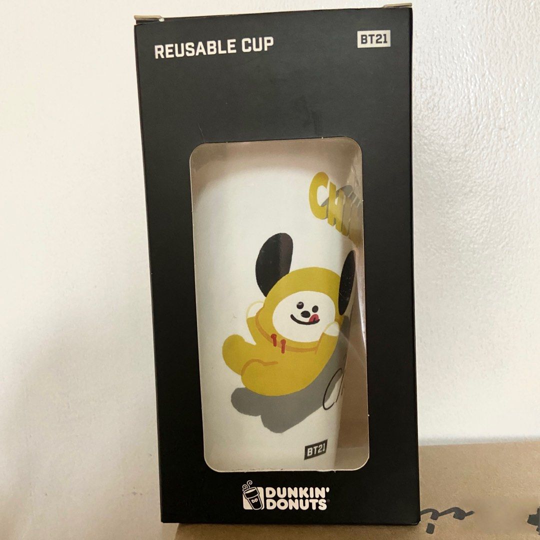 BT21 Reusable cup dunkin donuts CHIMMY, Hobbies & Toys, Memorabilia & Collectibles, K-Wave on ...