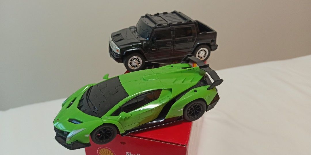 BURAGO SHELL STATION ASSEMBLY KIT COME WITH HUMMER & LAMBO VENENO ...