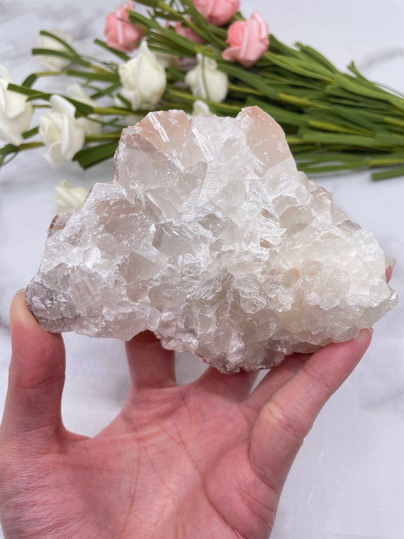 Calcite with Gypsum from Guizhou, Hobbies & Toys, Memorabilia ...