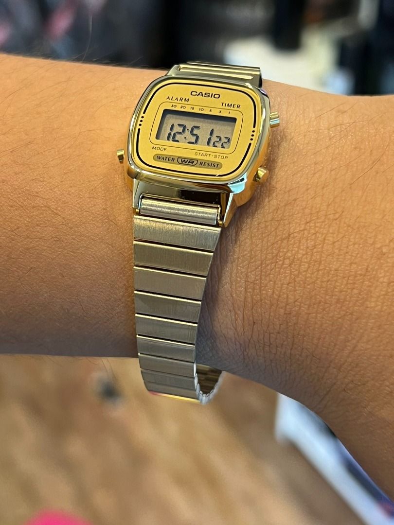 CASIO Digital Gold Small Ladies Watch LA670WGA-9D / Legit Casio Digital ...