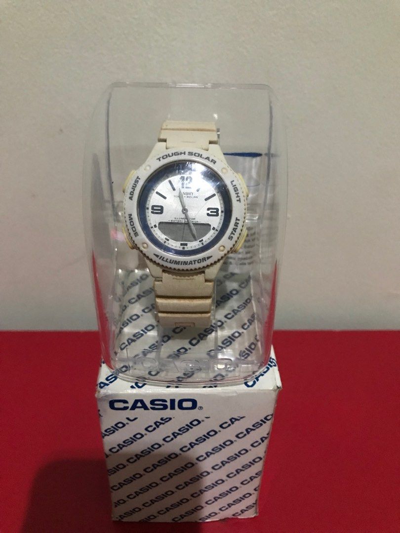 Casio Watch White, Fesyen Wanita, Jam Tangan di Carousell