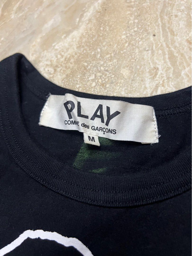 CDG Comme des Garcons Play - Upside Down Big Heart Logo Tee, Women's ...