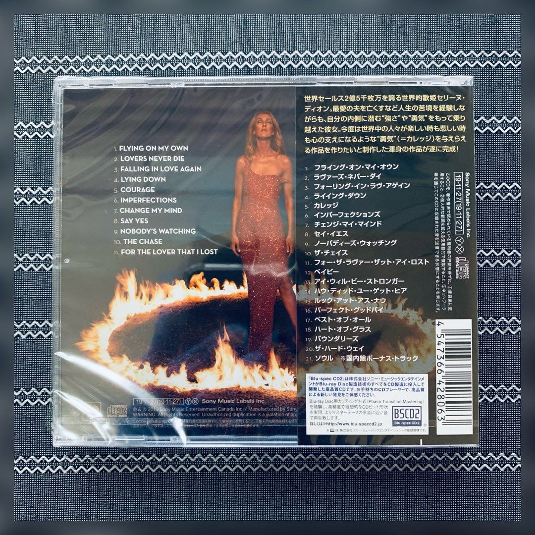 Celine Dion - Courage [Japan Edition] Blu-spec CD2, Hobbies & Toys ...