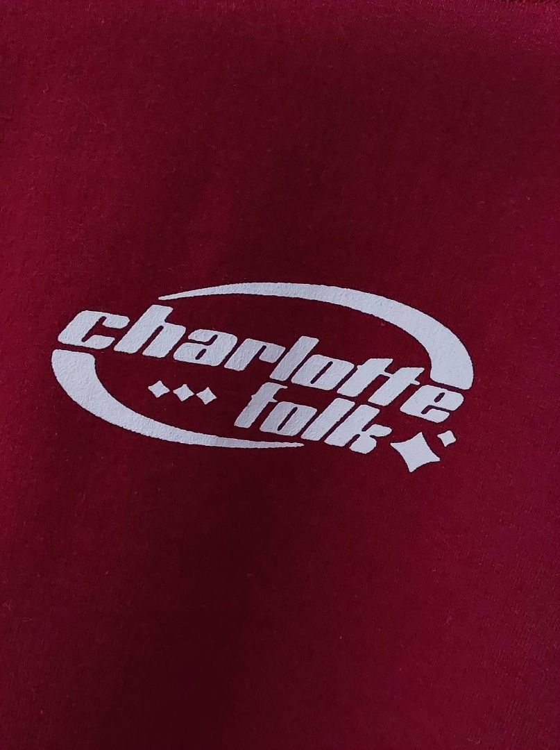 charlotte folk hoodie, Men's Fashion, Activewear on Carousell