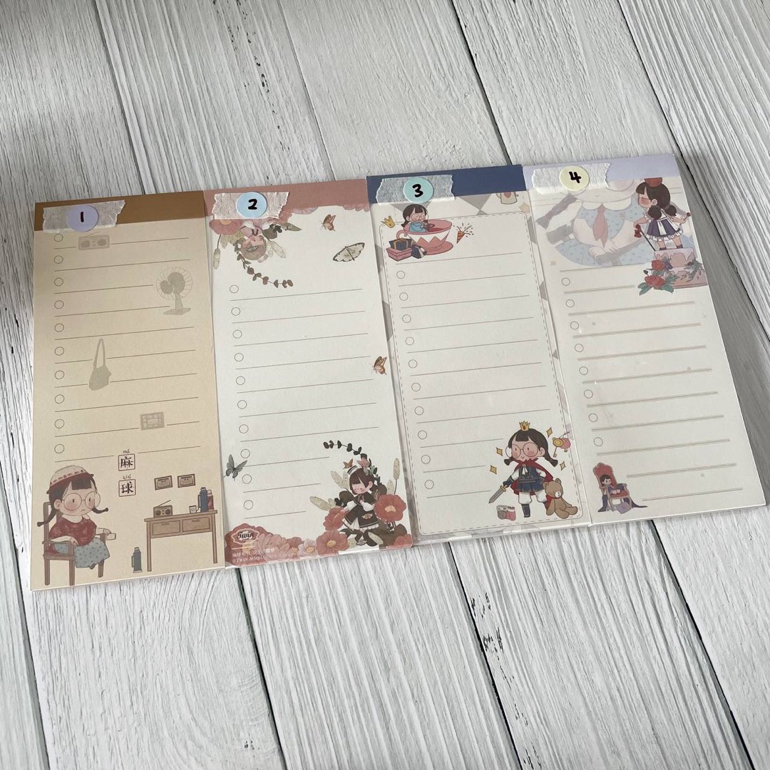Checklist Note Pad - Ma Qiu Girl, Hobbies & Toys, Stationery & Craft ...
