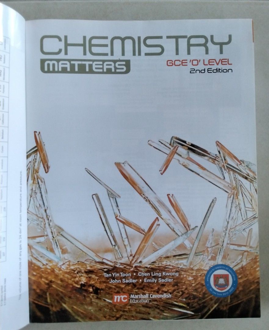 Chemistry Matters GCE O Level 2nd Edition, Hobbies & Toys, Books ...