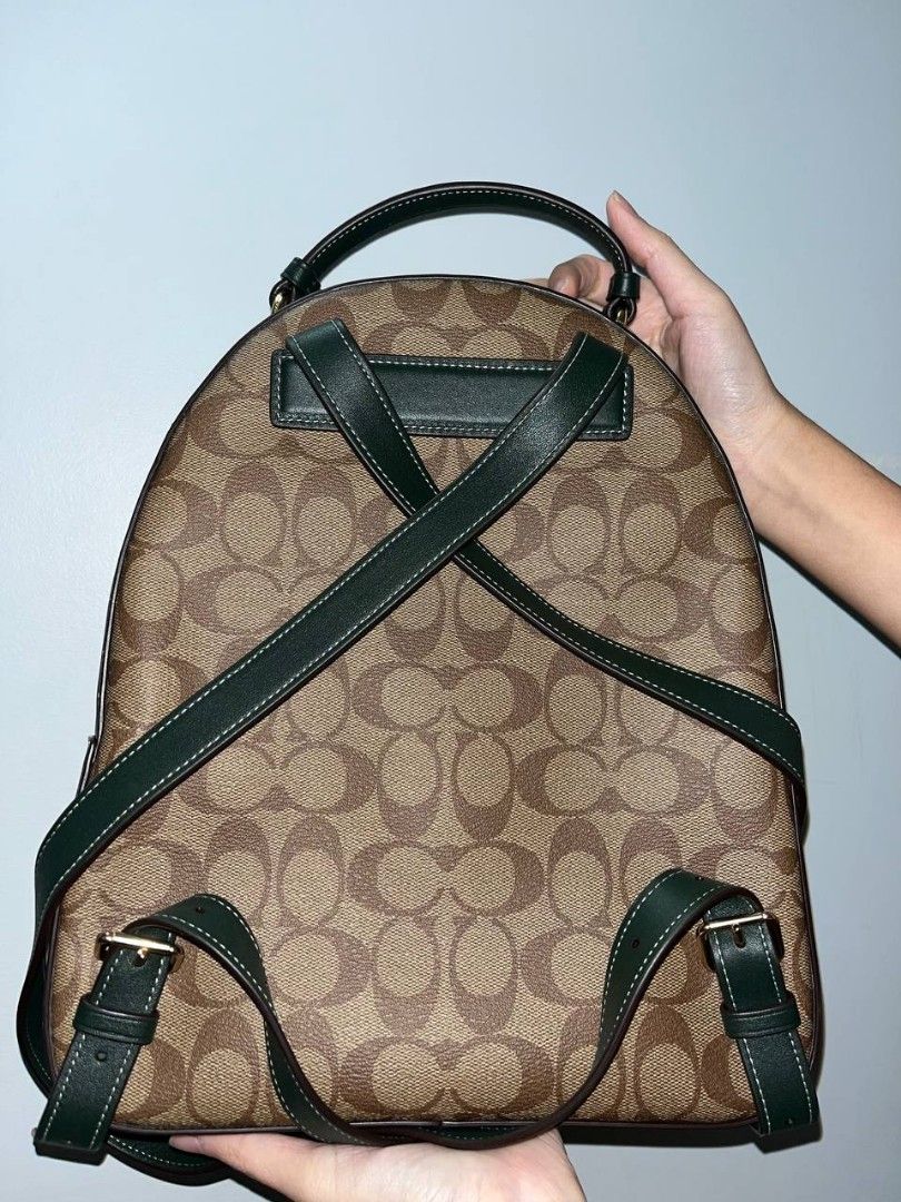 coach jordyn backpack in signature canvas with varsity motif, Women's ...