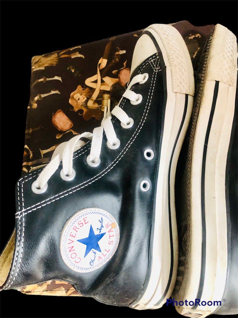 Converse Leather High Cut, Women's Fashion, Footwear, Sneakers on Carousell