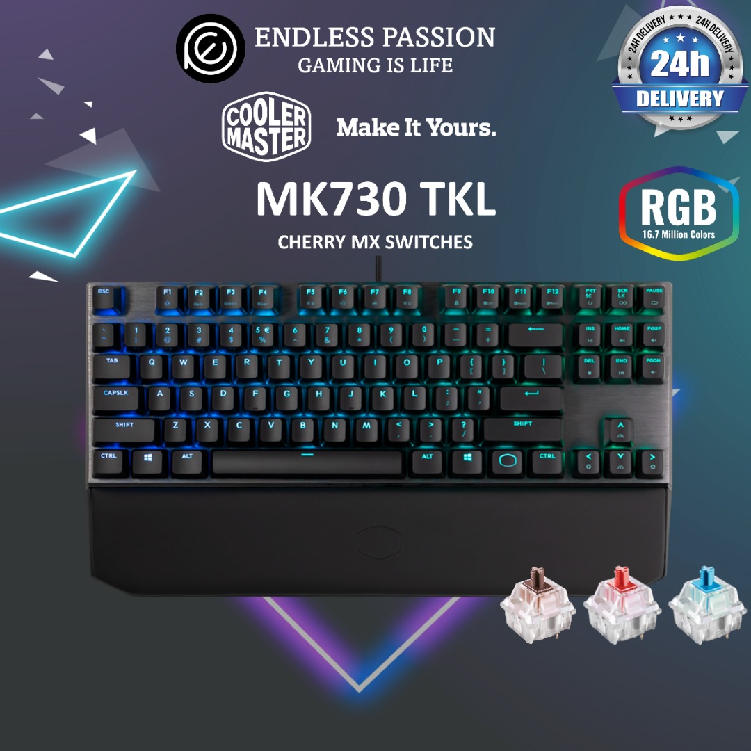 Cooler Master MK730 RGB Cherry Switches Mechanical Gaming Keyboard ...