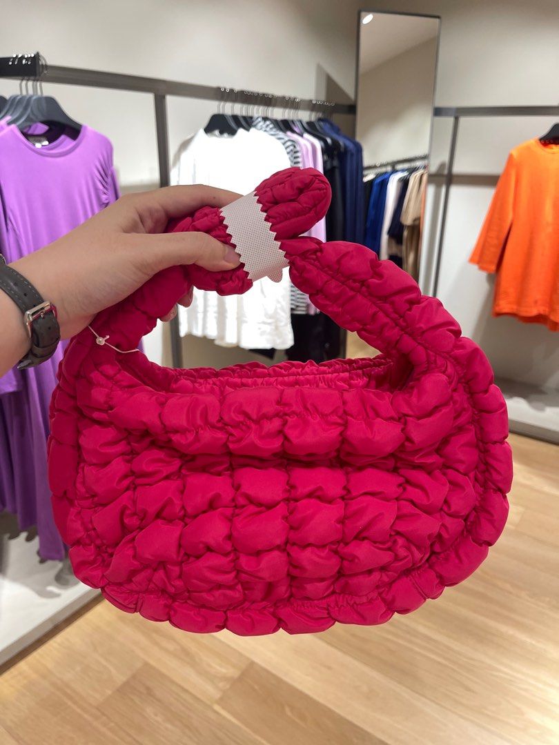 COS Mini Quilted Bag in Pink, Women's Fashion, Bags & Wallets, Shoulder ...