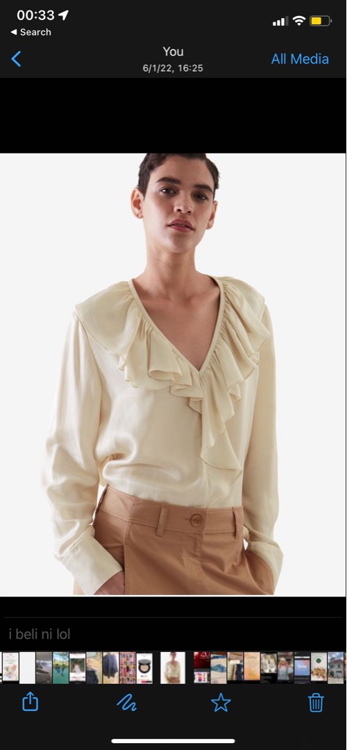 COS Top, Women's Fashion, Tops, Blouses on Carousell