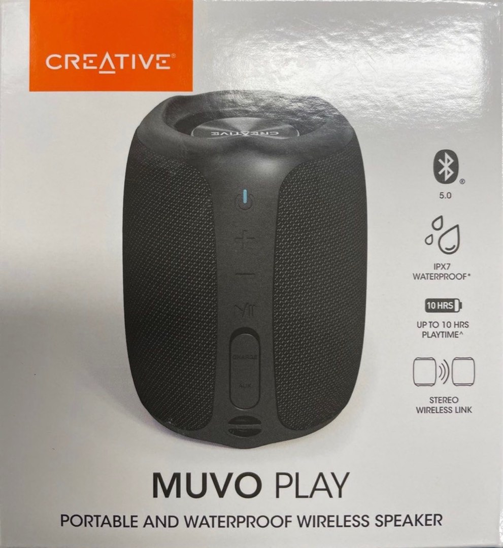Creative Muvo Play Portable Bluetooth Speaker, Audio, Soundbars ...