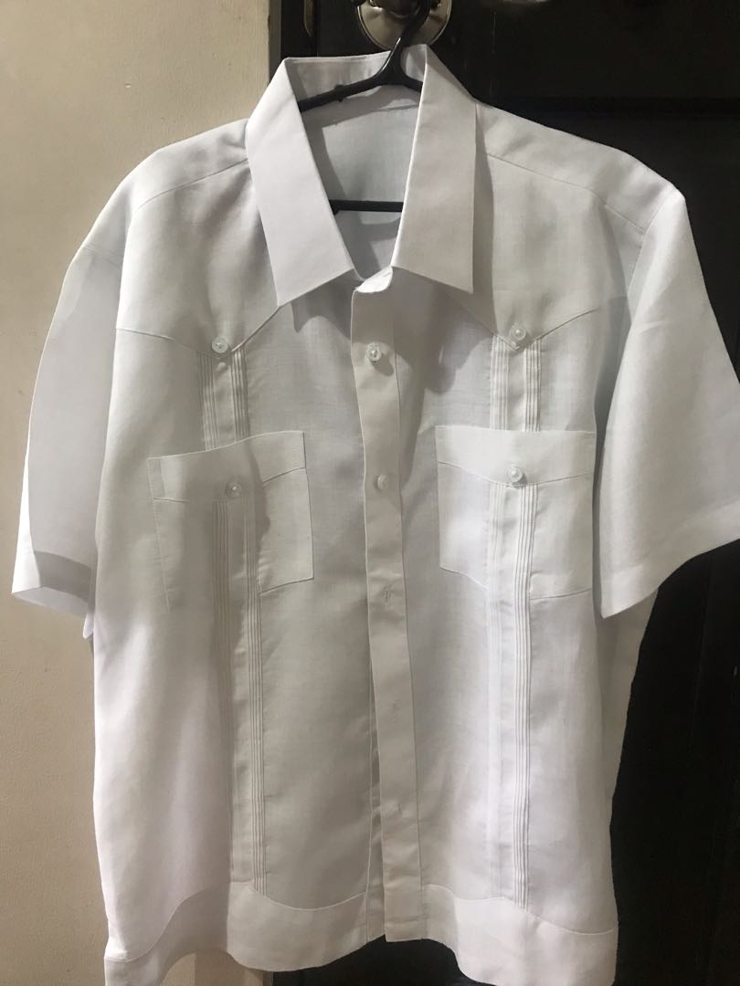 Cuban Barong, Men's Fashion, Tops & Sets, Formal Shirts on Carousell