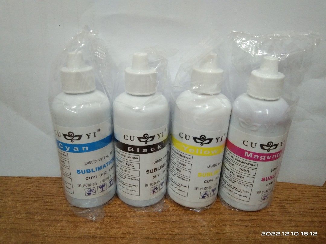 Cuyi Sublimation Ink C, M, Y, K, Computers & Tech, Printers, Scanners ...