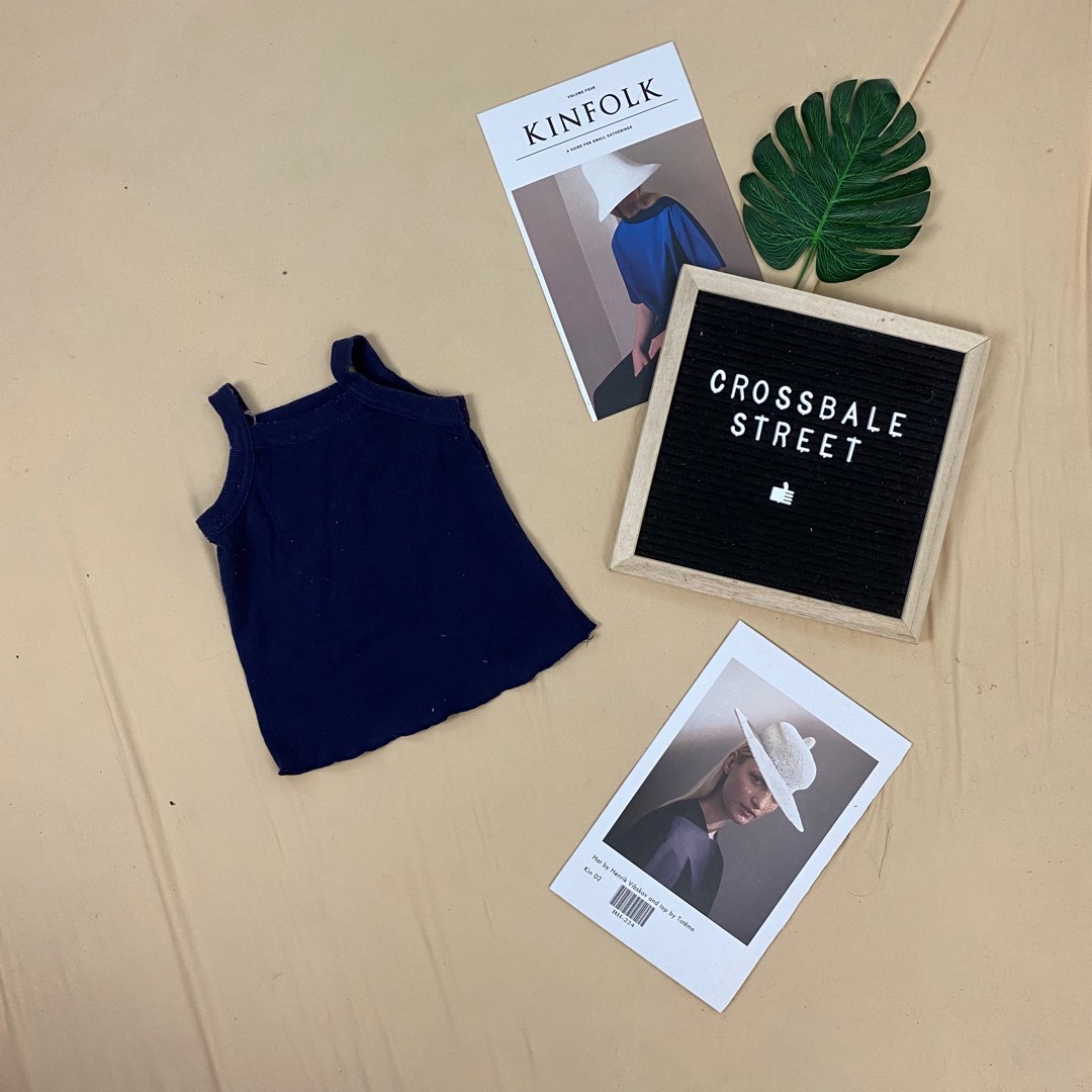 Dark blue top, Babies & Kids, Babies & Kids Fashion on Carousell