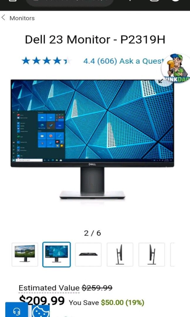 DELL P2319H, Computers & Tech, Parts & Accessories, Monitor Screens on ...