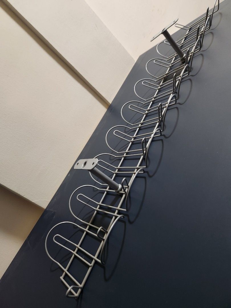 Desktop under table wire rack / Under desk wire grill rack 68cm ...