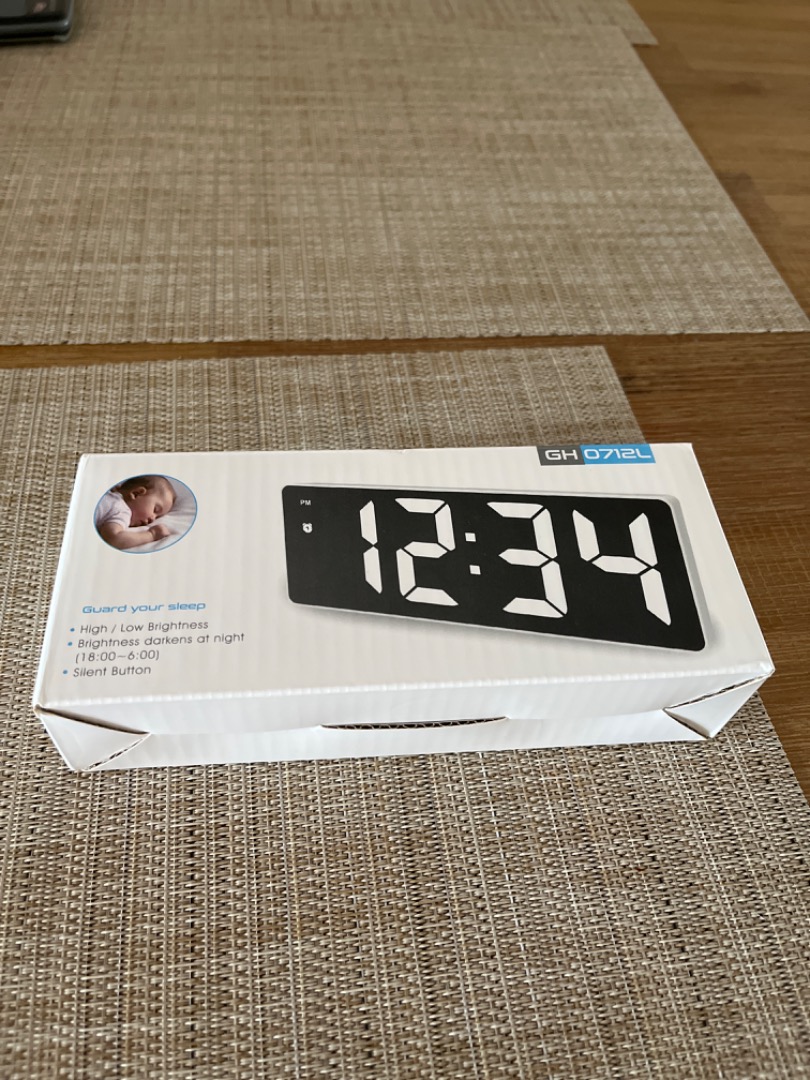 Digital clock, Furniture & Home Living, Home Decor, Clocks on Carousell