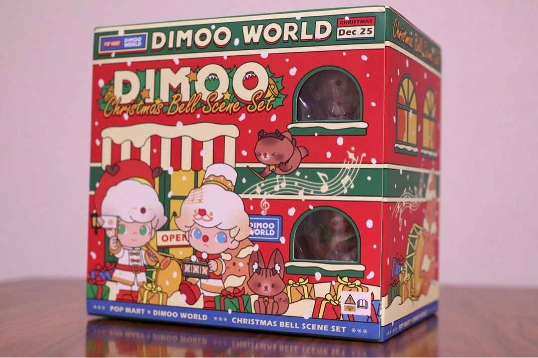 Dimoo Christmas Bell Scene Set Popmart, Hobbies & Toys, Toys & Games on ...