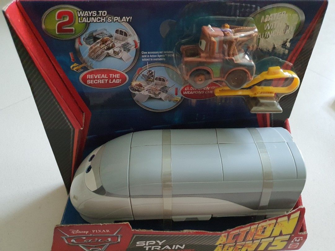 (Mattel) Disney Cars 2: Spy Train + London Bus (Total 2 sets), Hobbies ...