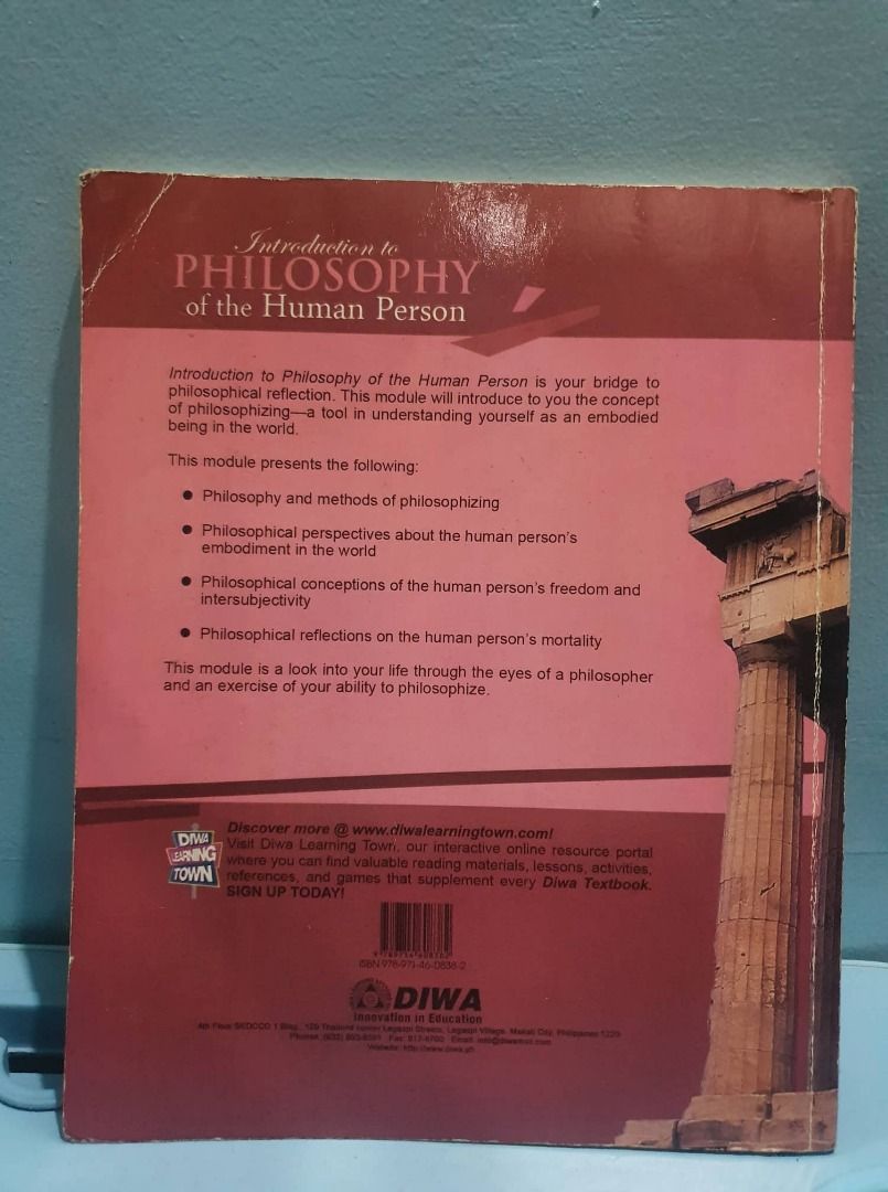 DIWA Introduction to Philosphy of the Human Person, Hobbies & Toys, Books & Magazines, Textbooks ...