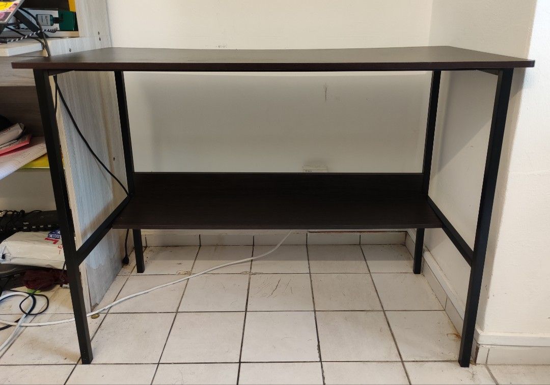 Double Layer Office Table/Study Desk/Computer Desk, Furniture & Home ...