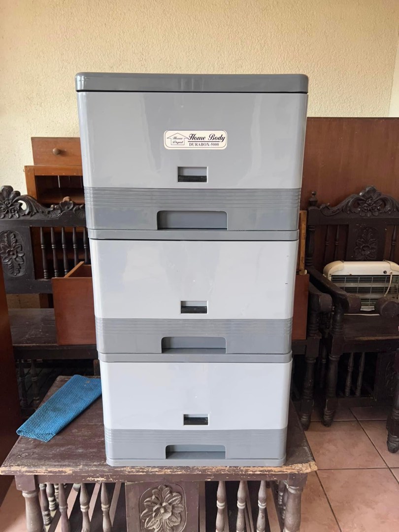 Durabox drawer 3 layers, Furniture & Home Living, Furniture, Shelves ...