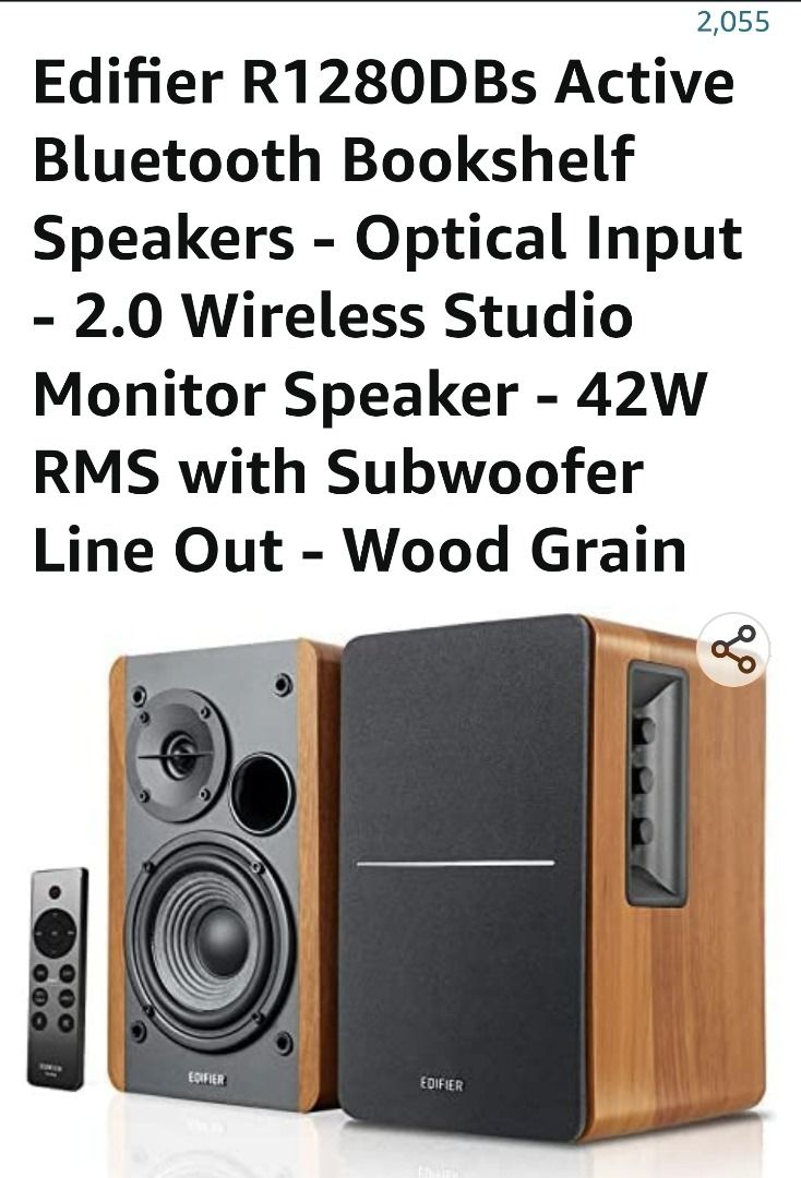 Edifier 1280DB Wooden, Audio, Soundbars, Speakers & Amplifiers on Carousell