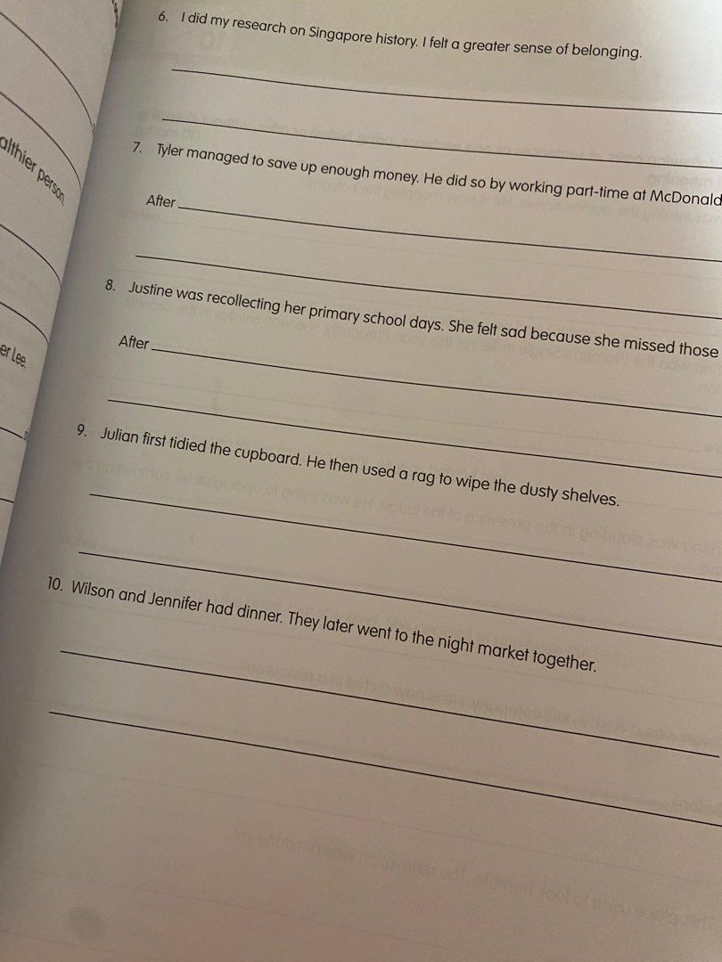 P6 English Synthesis and Transformation Primary 6 PSLE Practice ...