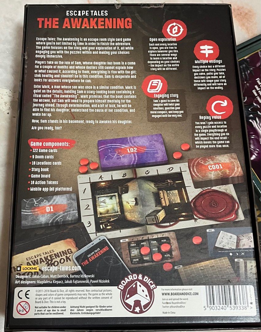 Escape Tales: The Awakening (Escape Board Game), Hobbies & Toys, Toys ...