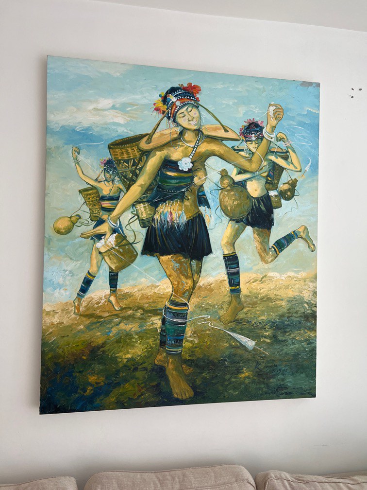 Famous Laotian artist - K Hongsa - Large canvas, Hobbies & Toys ...