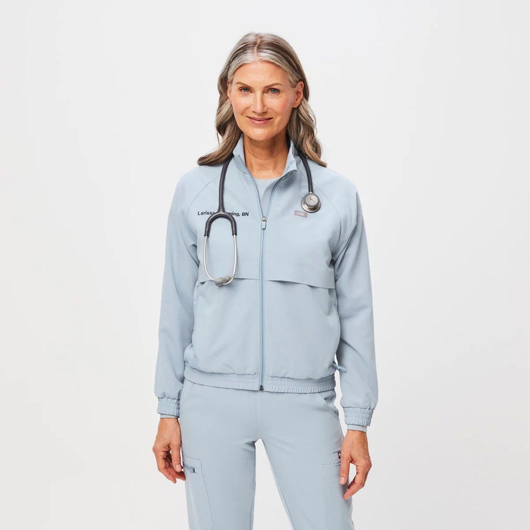 Figs Scrub Jacket Women, Women's Fashion, Coats, Jackets and Outerwear ...