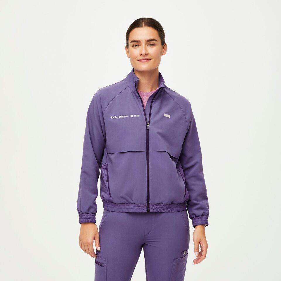 Figs Scrub Jacket Women, Women's Fashion, Coats, Jackets and Outerwear ...