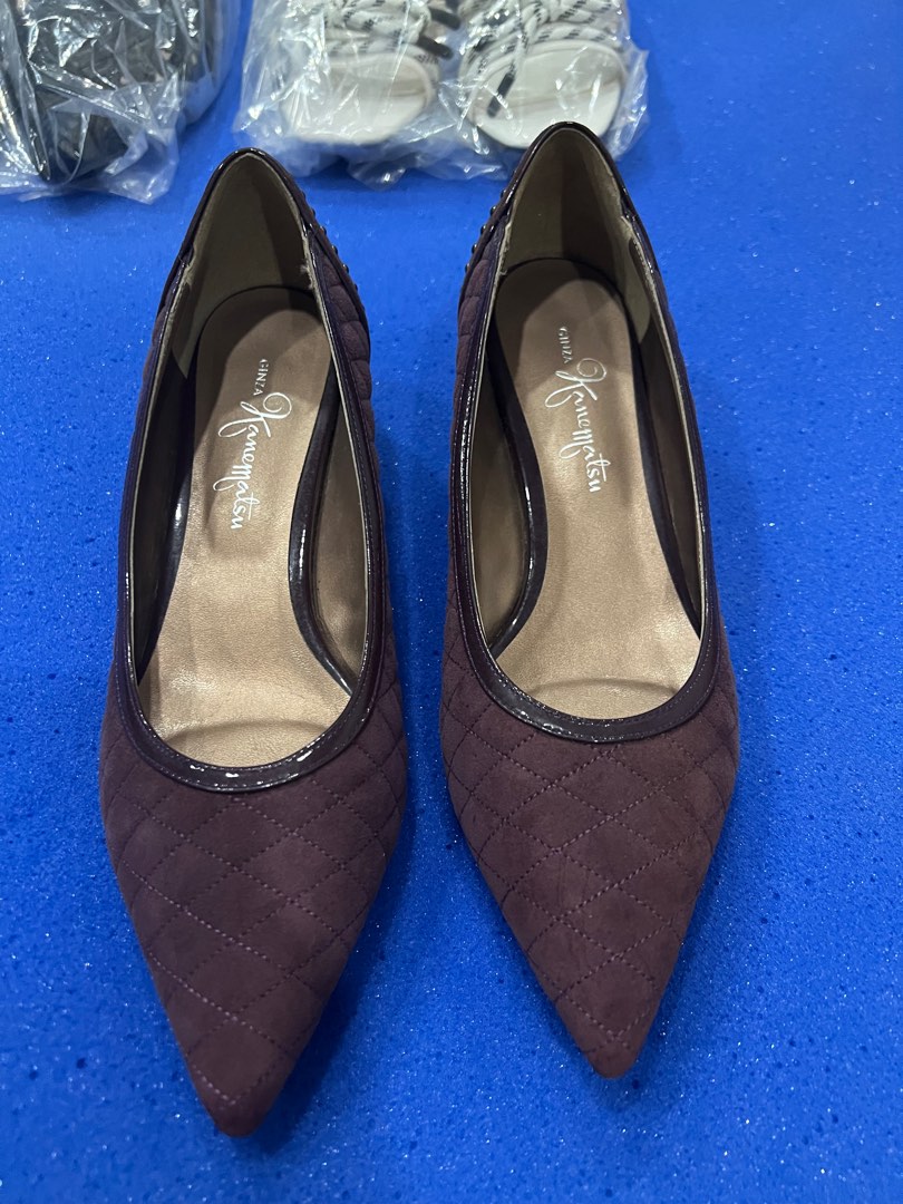 Ginza Kanematsu Purple Heels, Women's Fashion, Footwear, Heels on Carousell