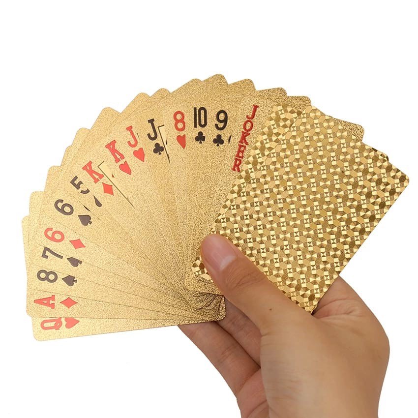 Gold Pvc Waterproof Plastic Poker Card Master Playing Cards, Hobbies ...