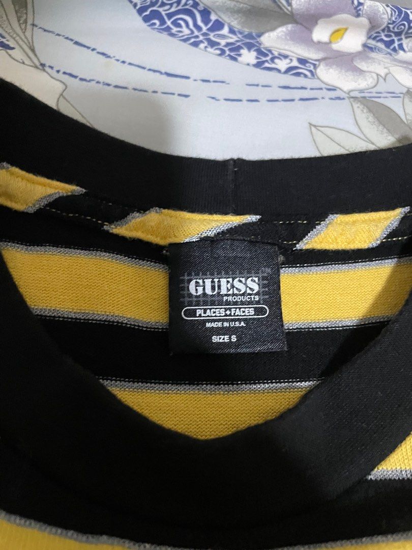Guess x Places + Faces Reflective, Men's Fashion, Tops & Sets, Tshirts & Polo Shirts on Carousell