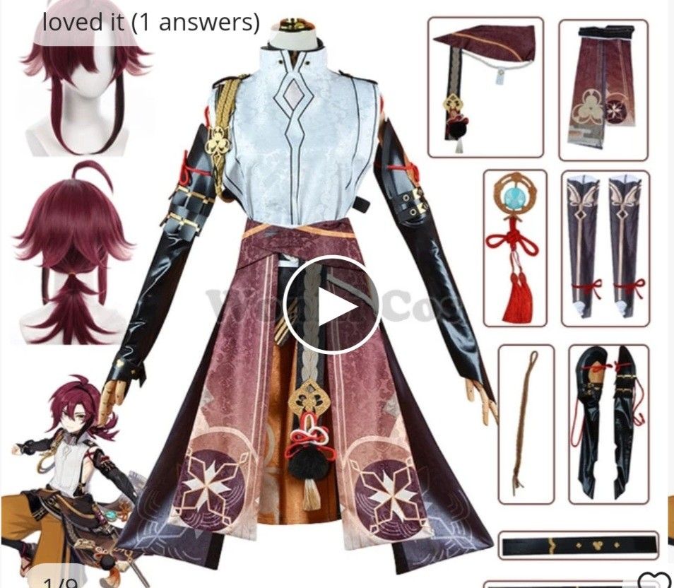 HEIZOU Genshin Impact Cosplay Costume, Hobbies & Toys, Memorabilia ...