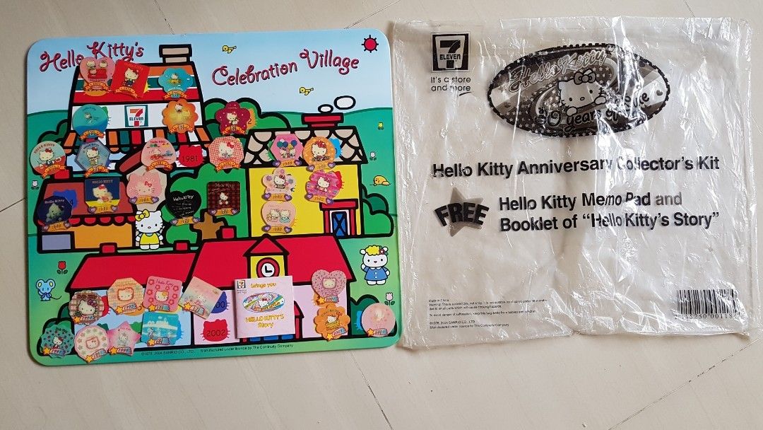 Hello Kitty magnet board with Hello Kitty picture with magnetic attach ...