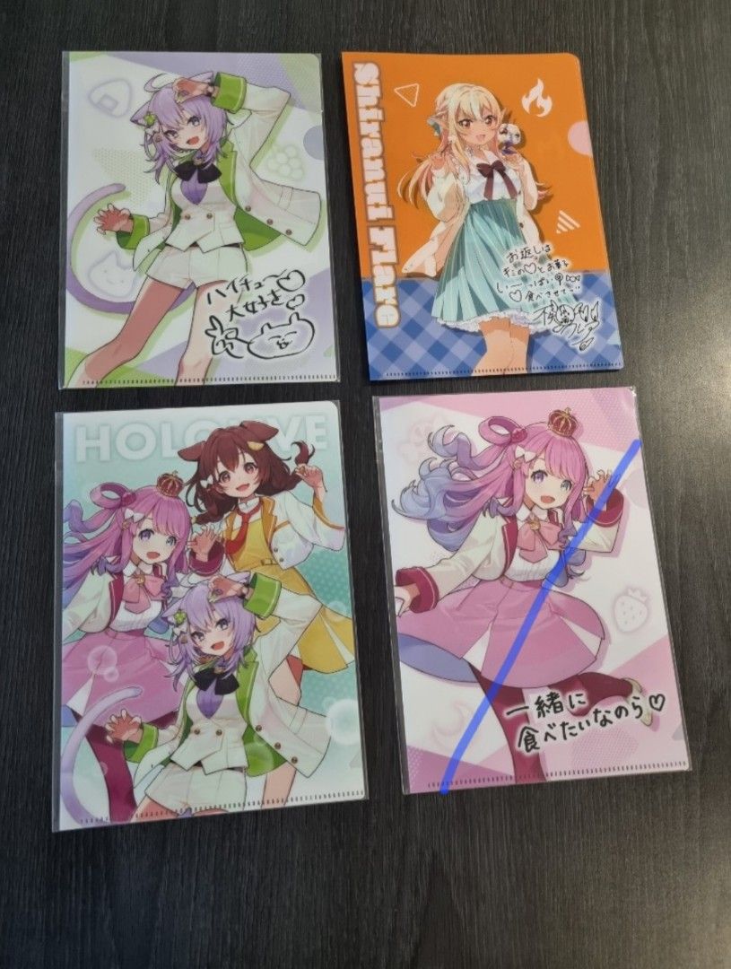 Hololive x Family Mart A5 Files Ookami Mio Shirakami Fubuki Tokoyami Towa Nakiri Ayame Omaru ...